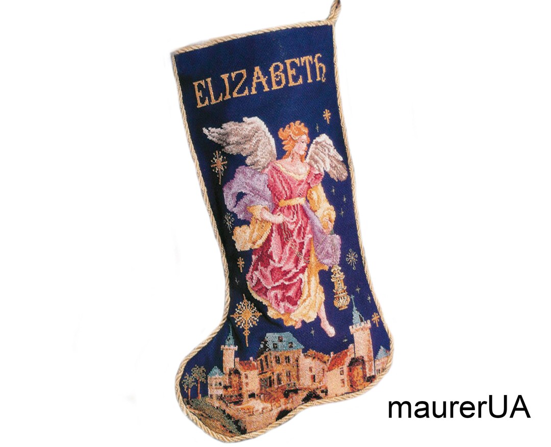 Personalized Christmas Stocking Renaissance Angel Stocking Tidings From ...
