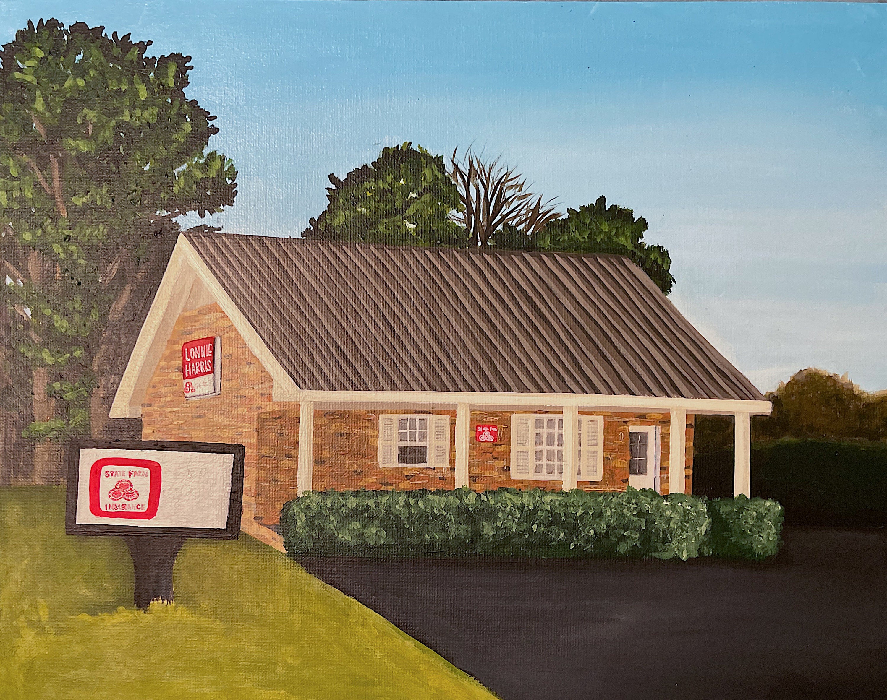 Custom House Painting / Acrylic House Painting / Personalized Building ...