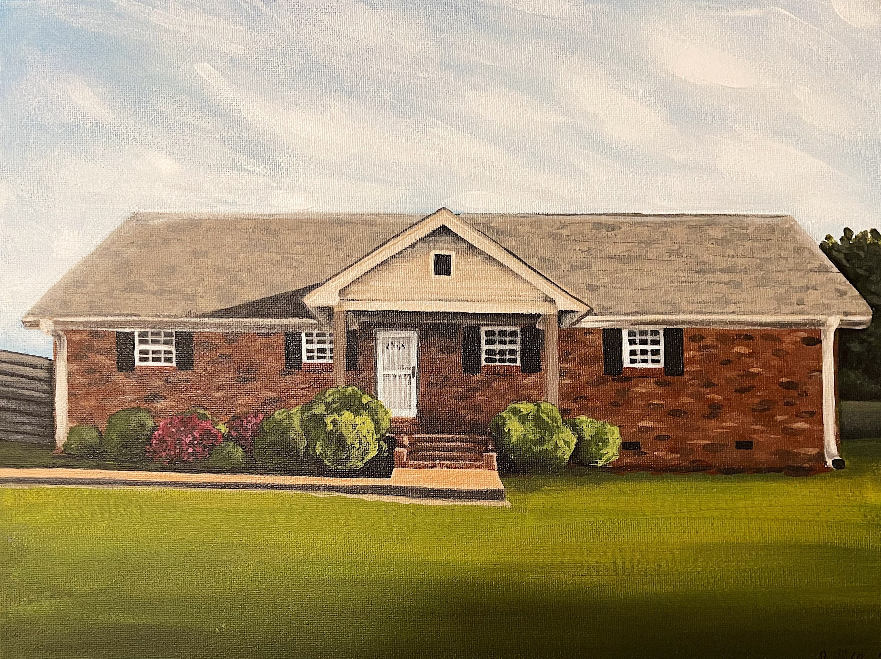 Custom House Painting / Acrylic House Painting / Personalized Building ...