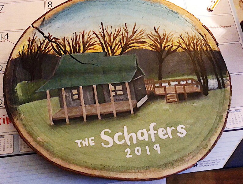 Custom House Painting / Acrylic House Painting / Personalized Building ...