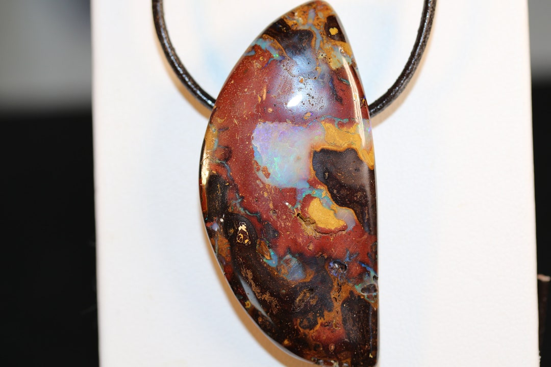 Yowah Nut 84.9ct Australian Boulder Opal Pendant With Video - Etsy