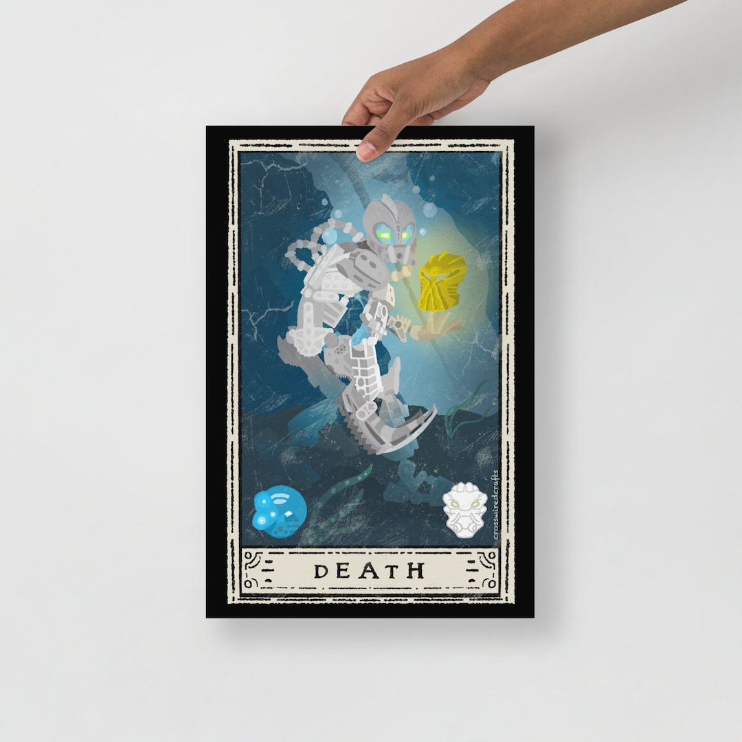 Death Mask of Life Tarot Card Poster Art Print Bionicle - Inspired - Etsy