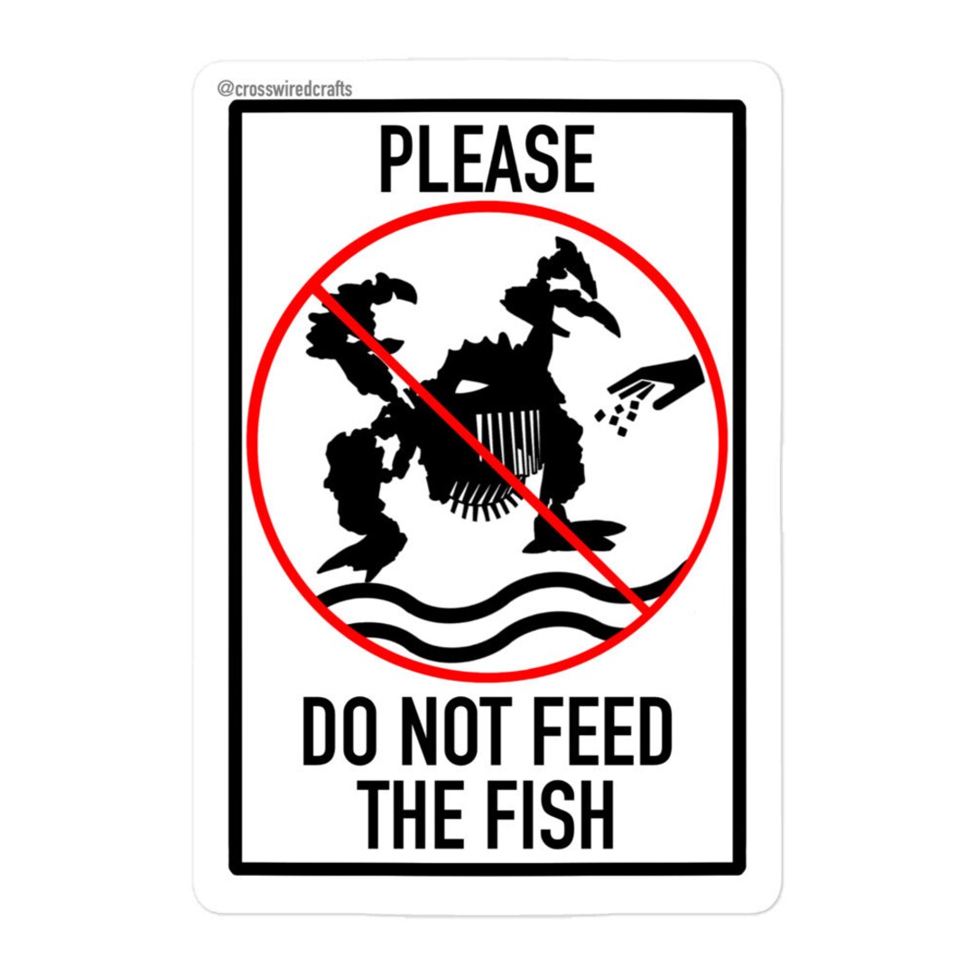 Do Not Feed the Fish Bionicle Bubble-free Sticker Bionicle-inspired - Etsy