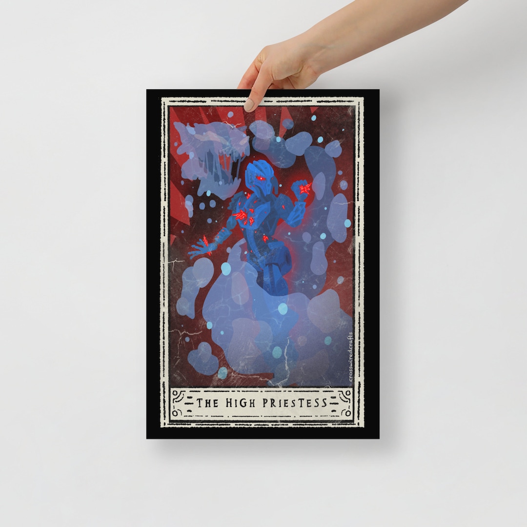 High Priestess Tuyet Tarot Card Poster Print Bionicle Inspired - Etsy