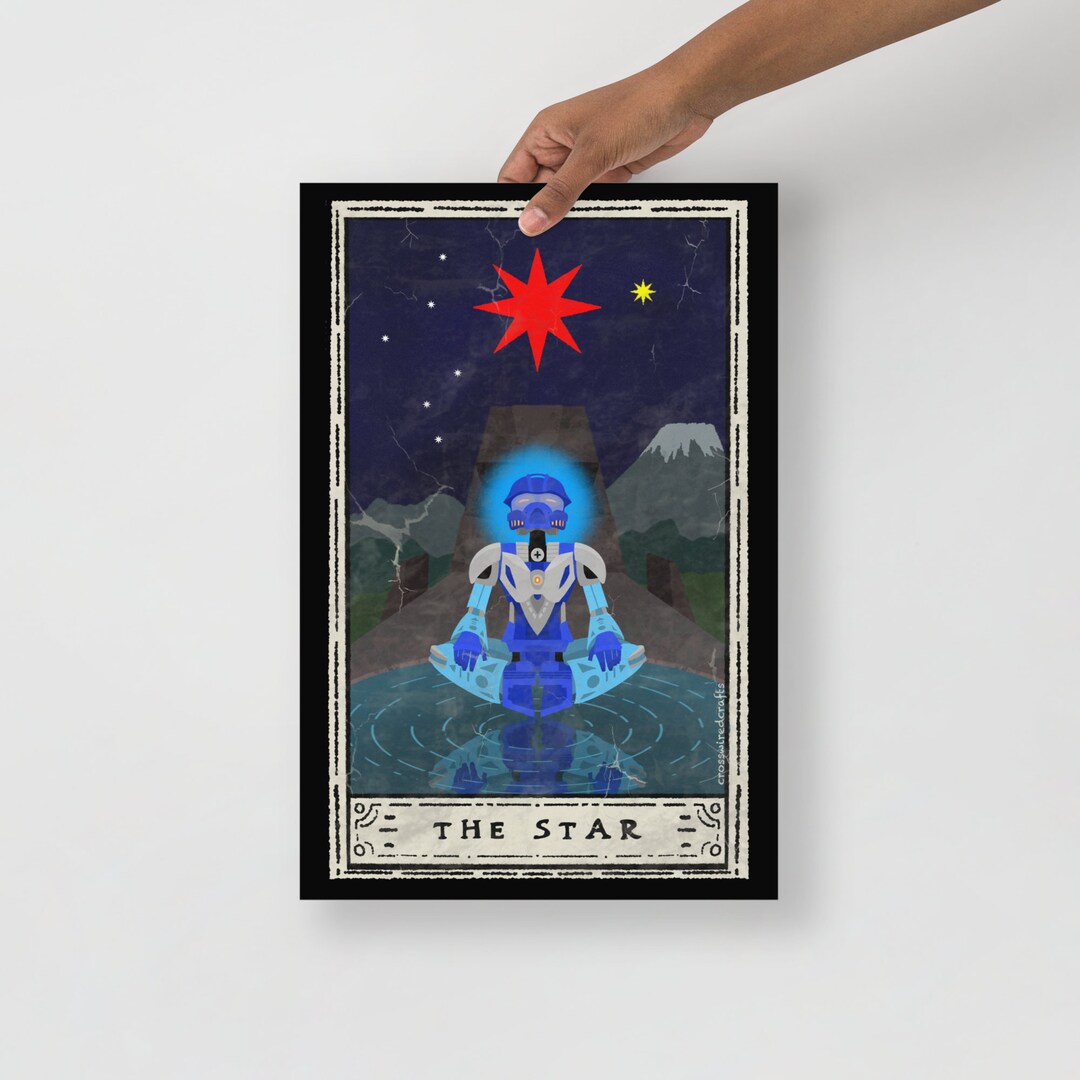 The Star Tarot Card Poster Art Print Bionicle Inspired - Etsy