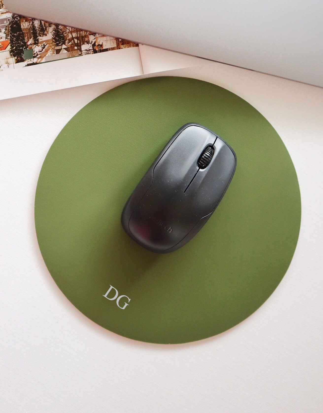 7 Colours l Personalized Round Mouse Pads Home Office Decor | Etsy