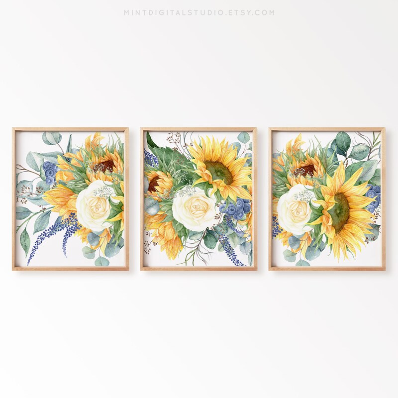 Sunflower Print - Etsy