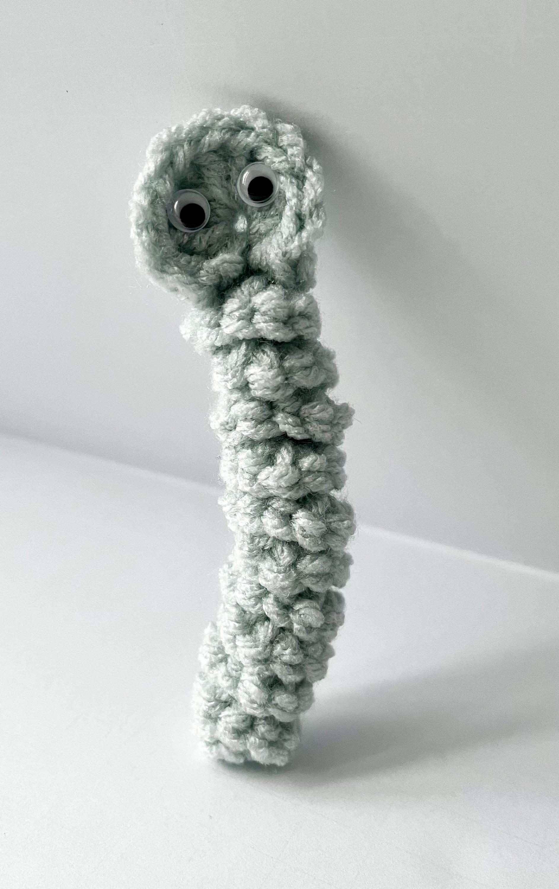 Worry Worm Crochet Handmade Anxiety Relief Stress Relief Soft Sensory ...