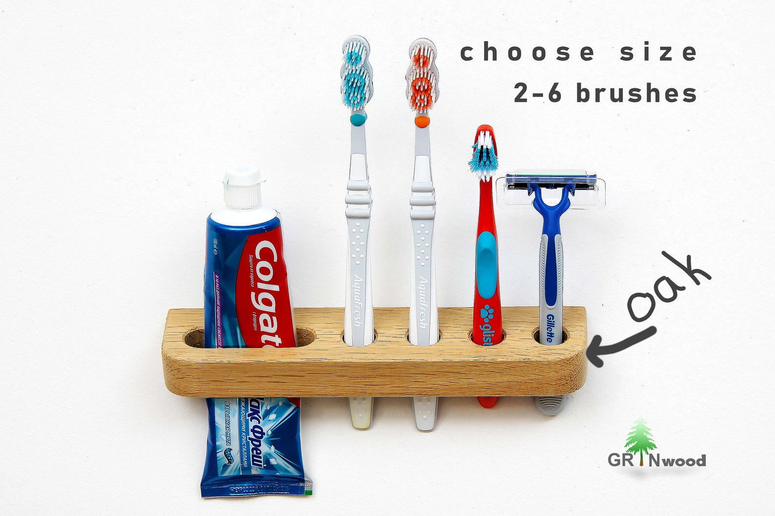 Toothbrush Holder Wall Handmade Wooden Toothbrush Holder - Etsy