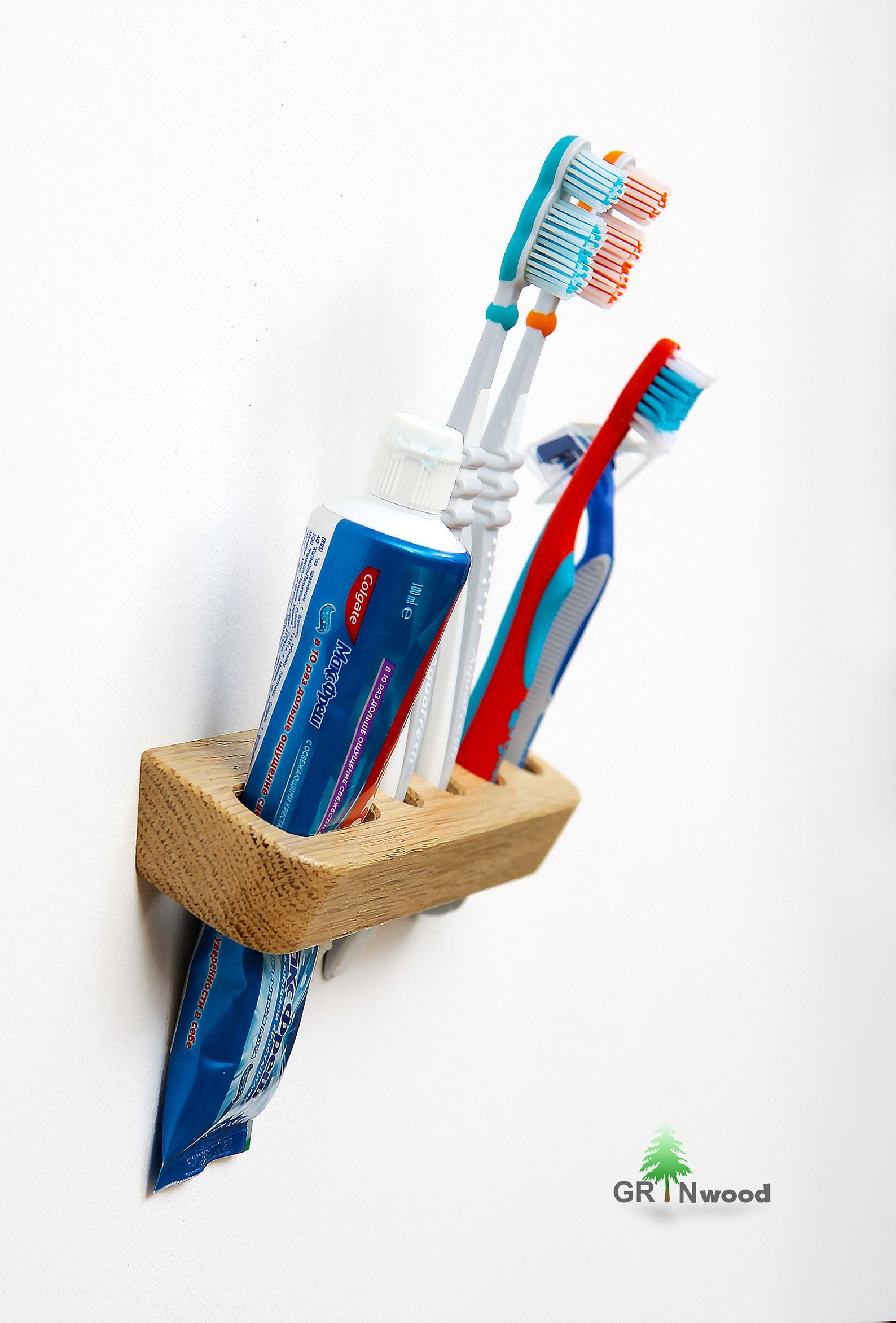 Toothbrush Holder Wall Handmade Wooden Toothbrush Holder - Etsy