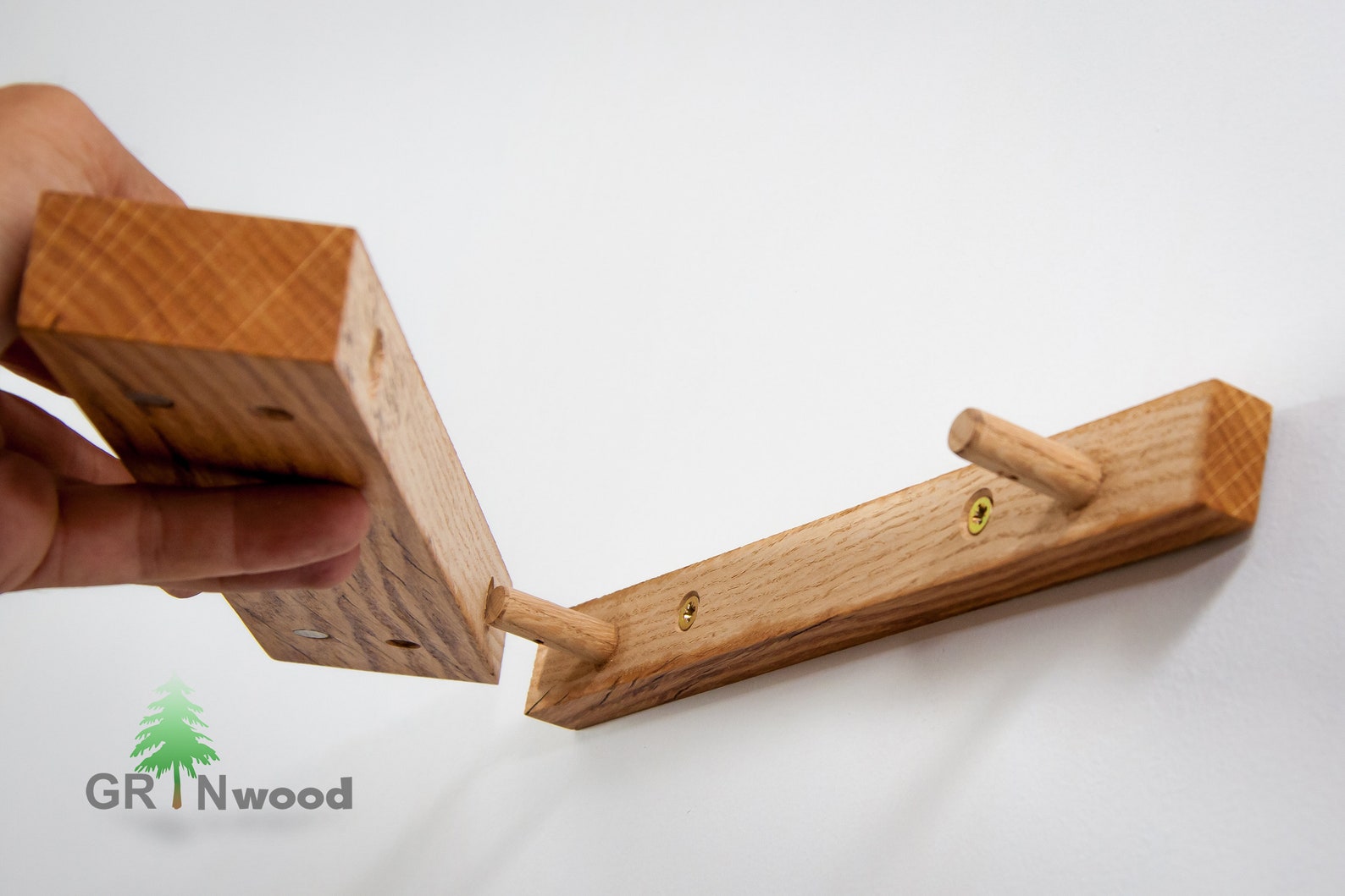 Magnetic Key Holder // Wood Floating Shelf // Key Rack With - Etsy