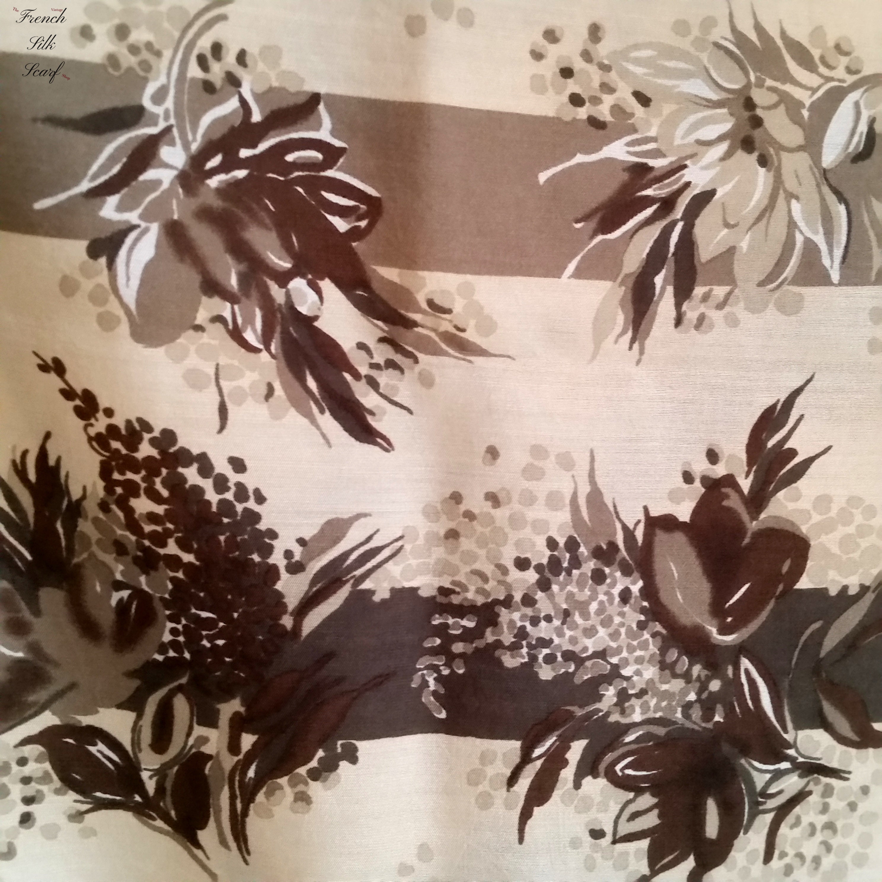 Vintage STYLISH JACQUES FATH French Silk Scarf in Boho Chic - Etsy