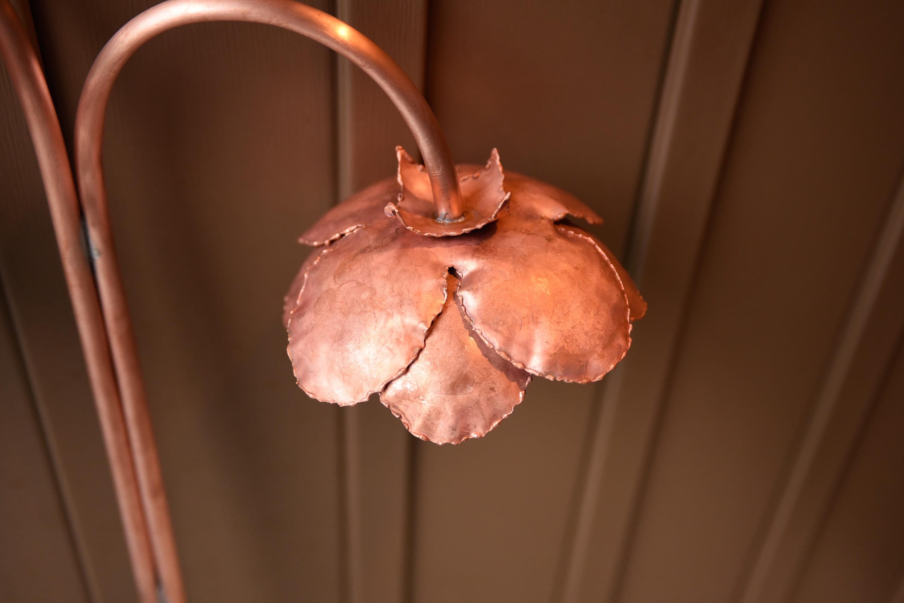 Copper Flower Pathway Lights | Etsy