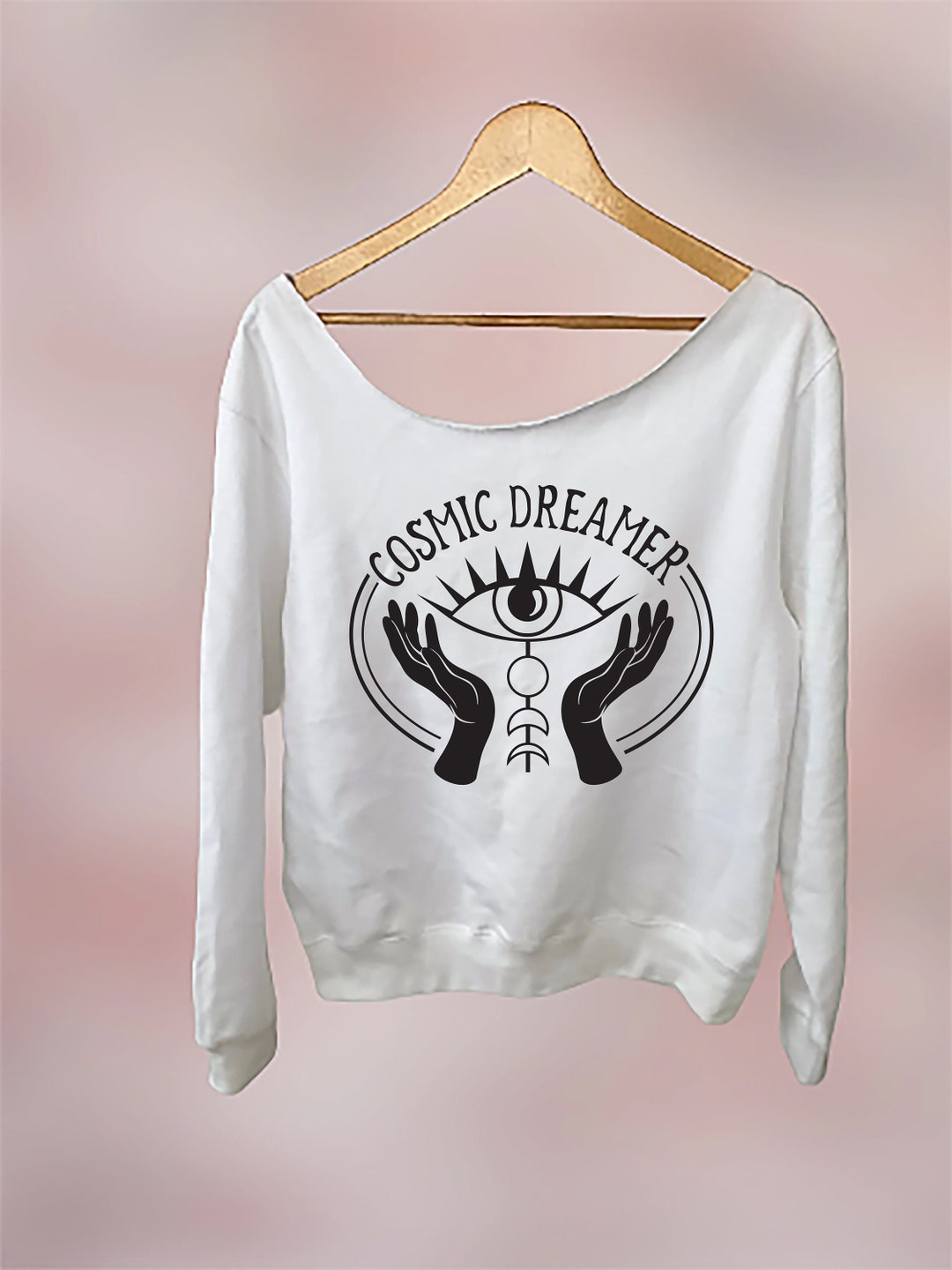 Cosmic Dreamer off the Shoulder Slouchy Sweatshirt, Yoga Sweatshirts ...