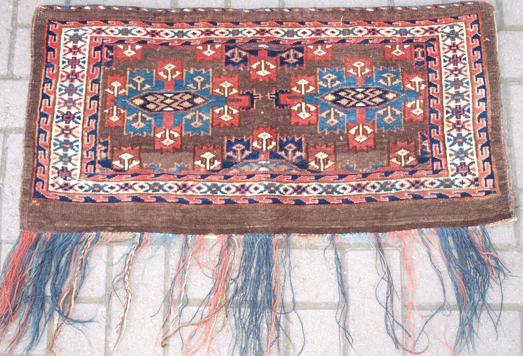 Antique Yomut Turkmen Torba With Kepse Gul Design Small Size - Etsy