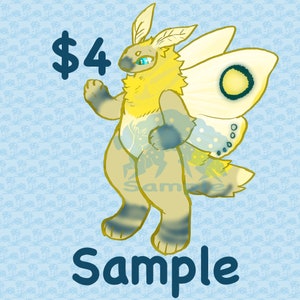 Anthro Bird, Insect, Bat, Animal Custom Digital Art, Moth, Butterfly ...