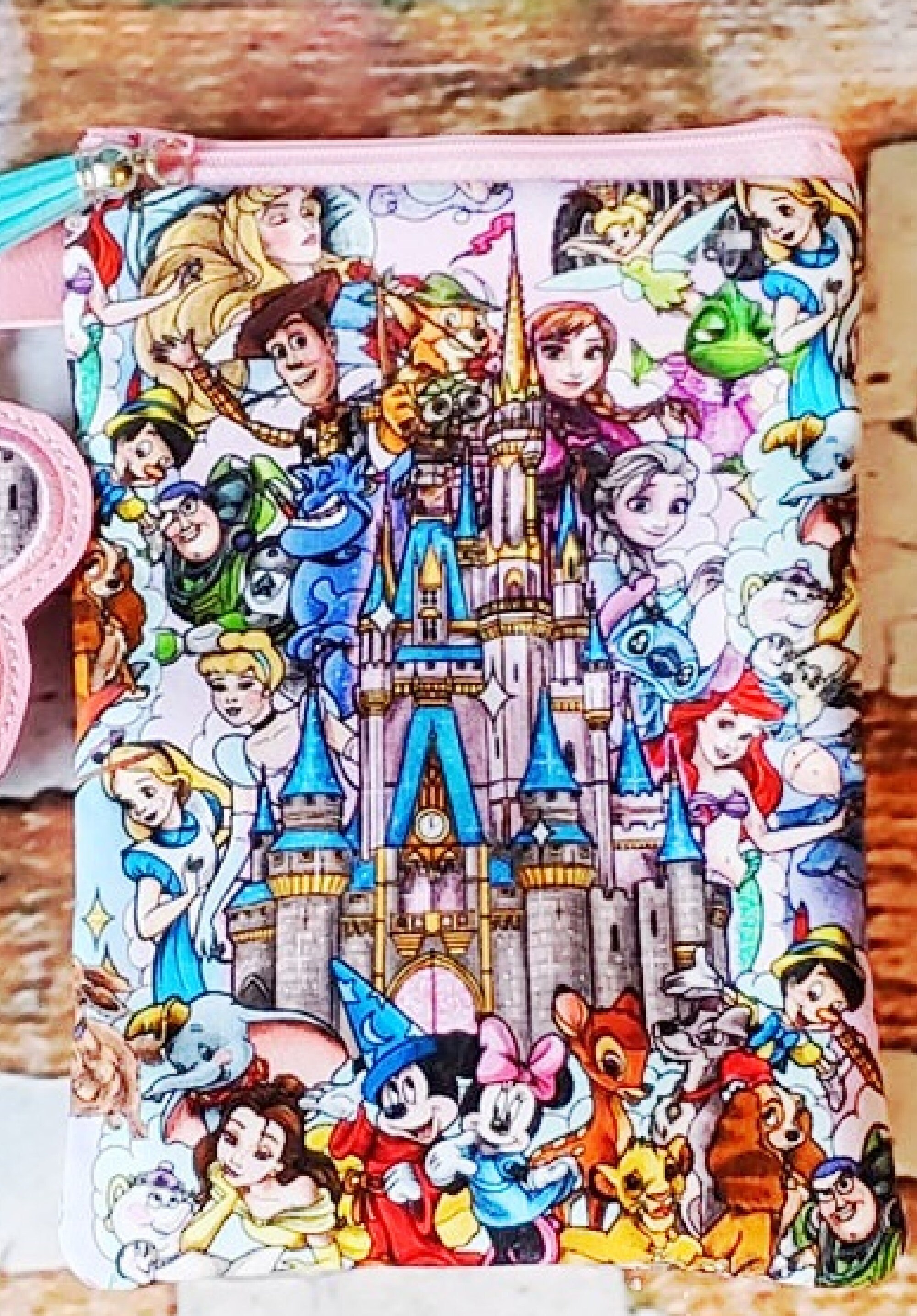 Character Zipper Bag, Character Tote, Change Purse, Castle, Mouse Head ...