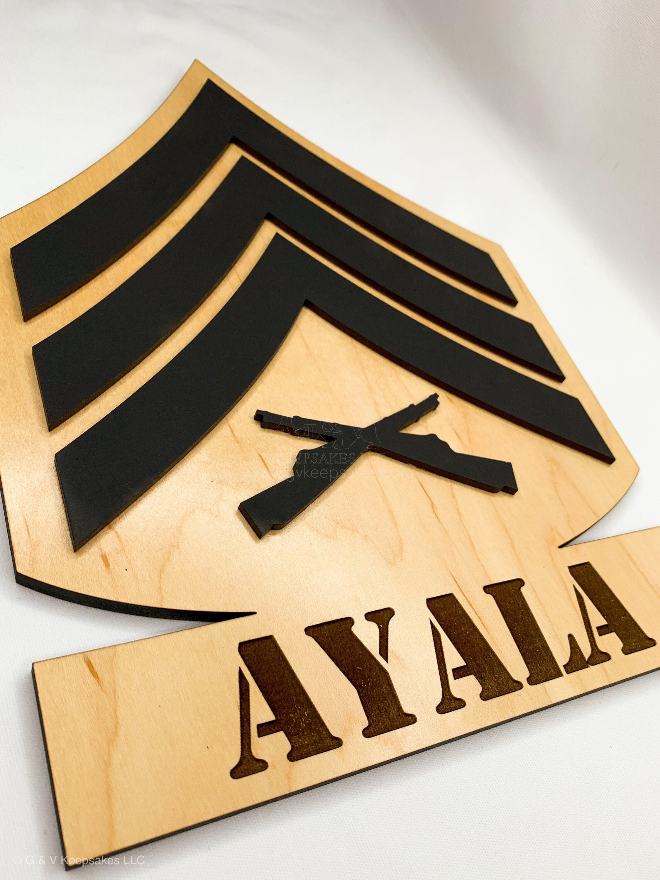 Military Rank Plaque | USMC Plaque | Promotion Plaque - Etsy