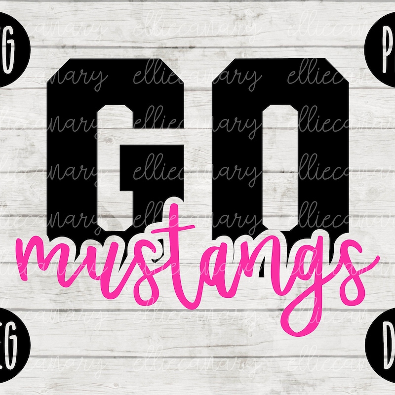 Go Mustangs - Etsy