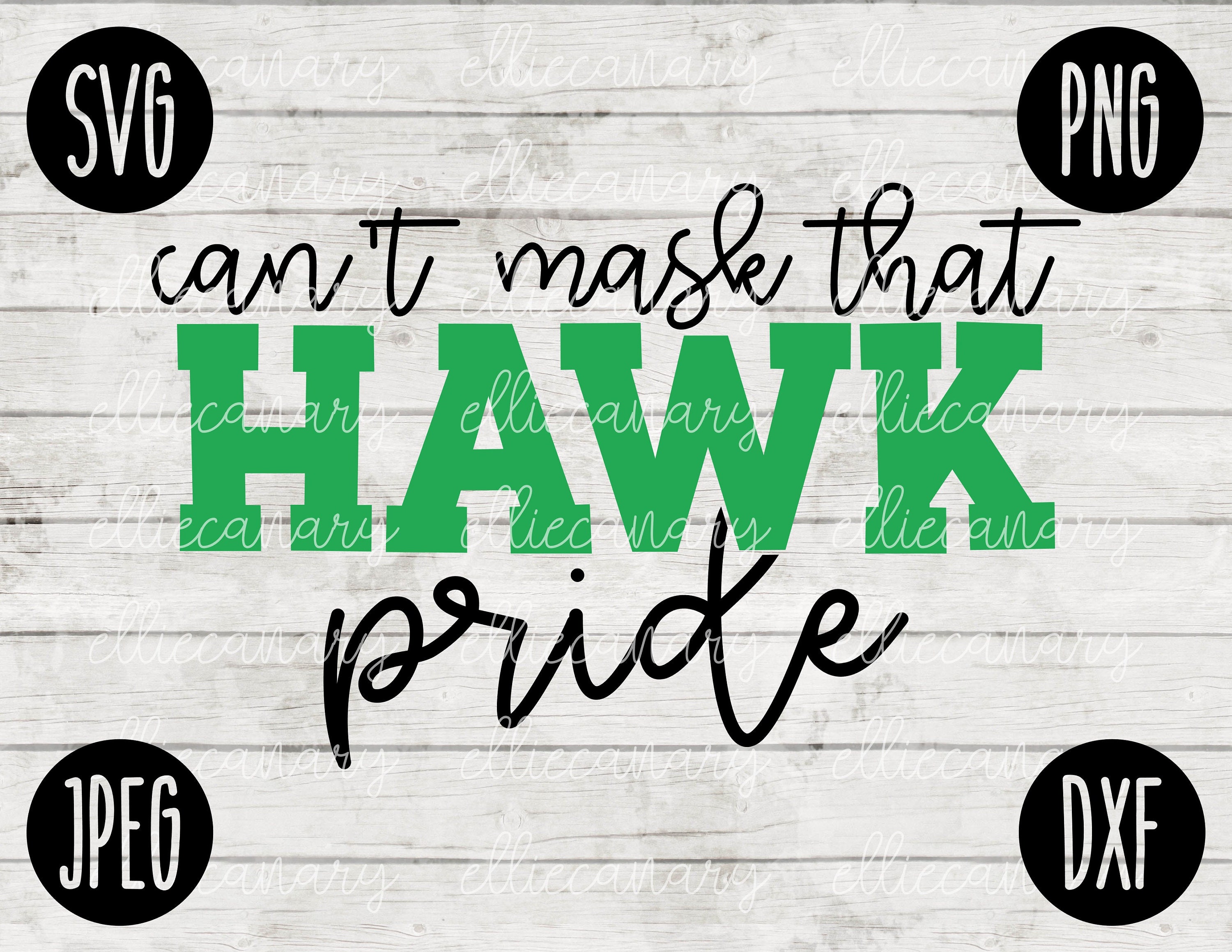 Team Spirit SVG Can't Mask That Hawk Pride Game Sport Svg - Etsy
