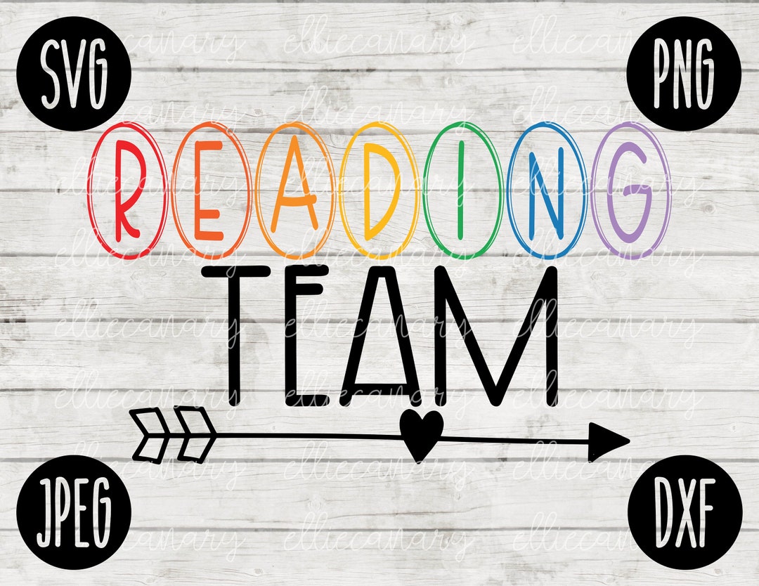 Back to School Reading Squad Svg Png Jpeg Dxf //cut File // Commercial ...