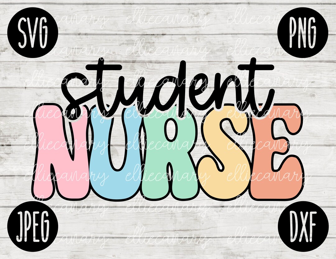 Medical Career SVG Student Nurse Svg Png Jpeg Dxf //cut File ...