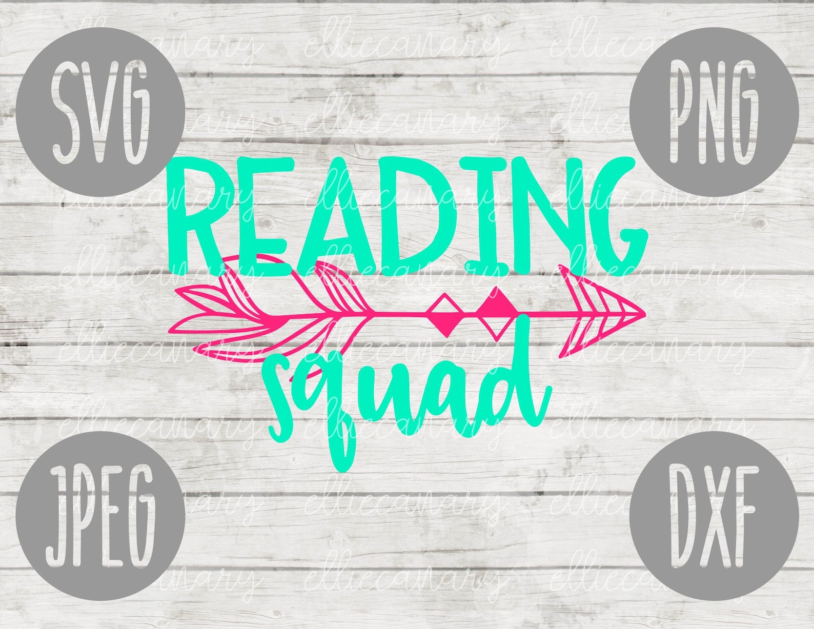 Reading Squad svg png jpeg dxf //cut file // Commercial Use / | Etsy