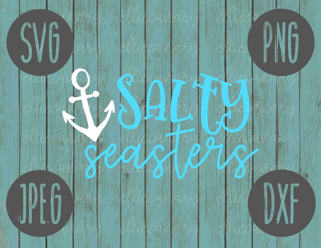 Salty Seasters SVG: Sisters Cruise Vacation Cut File - Etsy