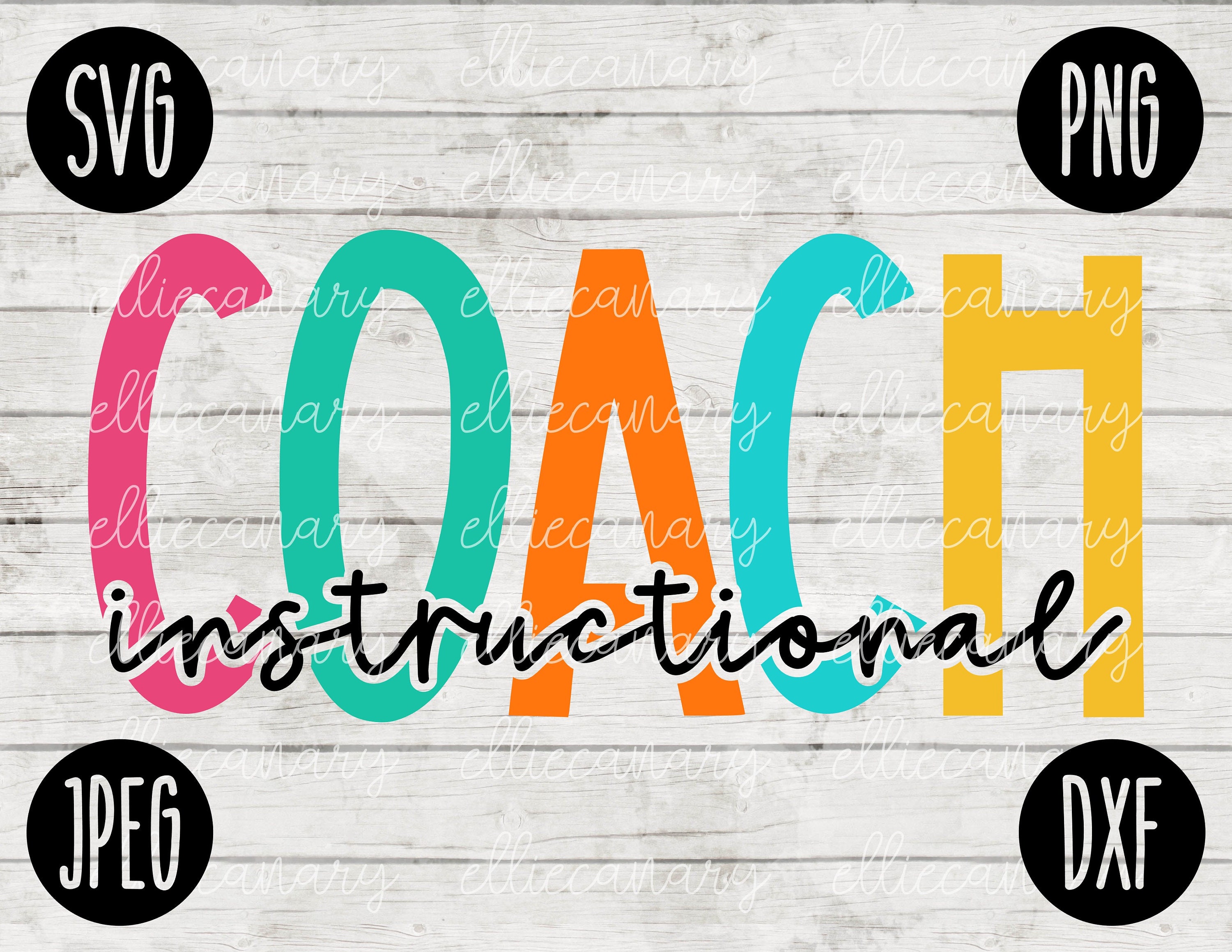 Back to School Instructional Coach svg png jpeg dxf // cut - Etsy 日本