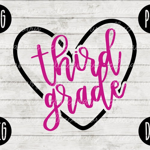 Back to School School Cut File 3rd Grade SVG School Shirt - Etsy