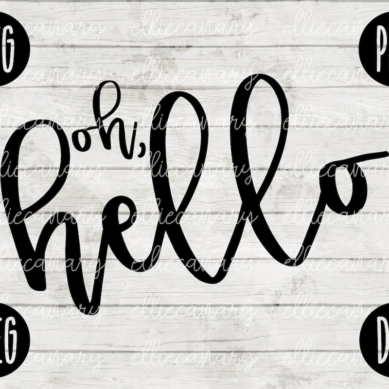 Oh Hello Sign - Etsy