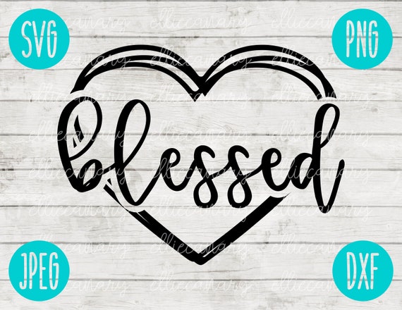 Blessed Svg Png Jpeg Dxf Silhouette Cricut / Easter Christian - Etsy