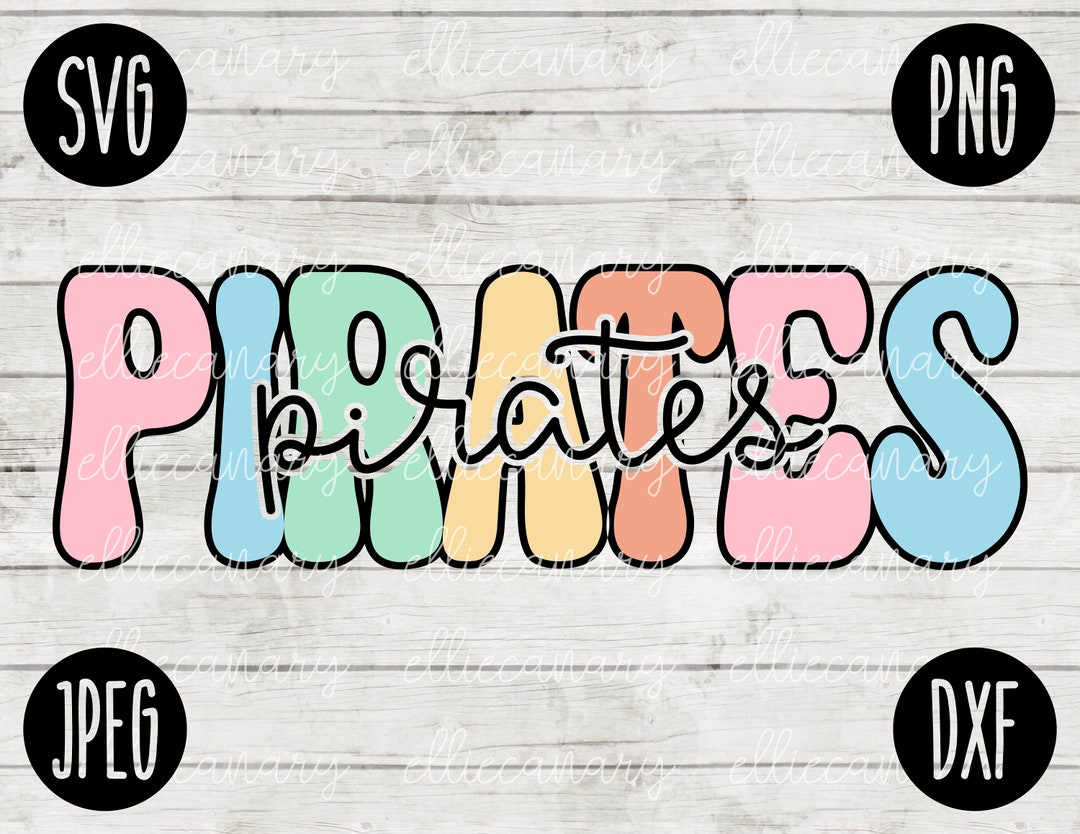 Pirates Mascot SVG School Spirit Teacher Team Svg Png Jpeg Dxf Vinyl ...