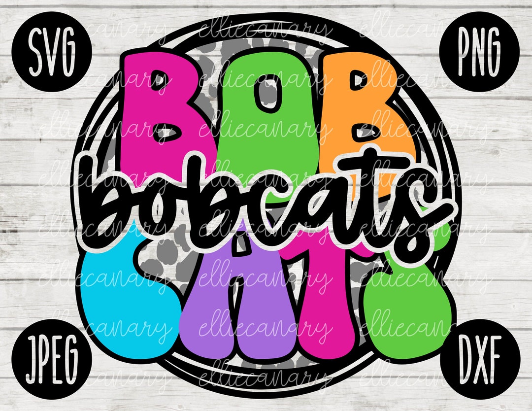 Go Bobcats Mascot SVG: School Spirit Design (digital Files) - Etsy