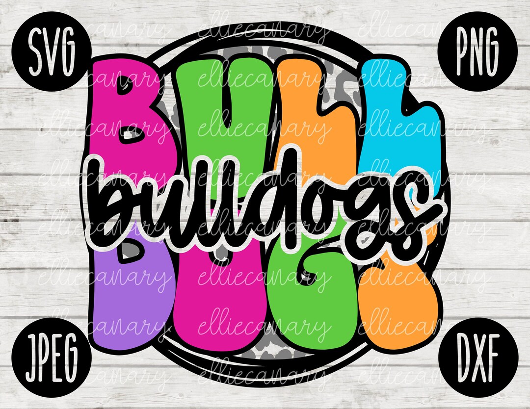 Go Bulldogs Mascot SVG: School Spirit Design (digital Files) - Etsy
