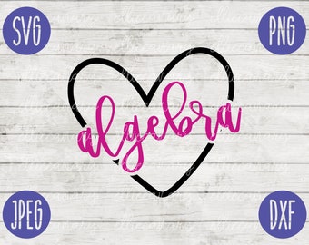 Algebra Teacher Svg - Etsy