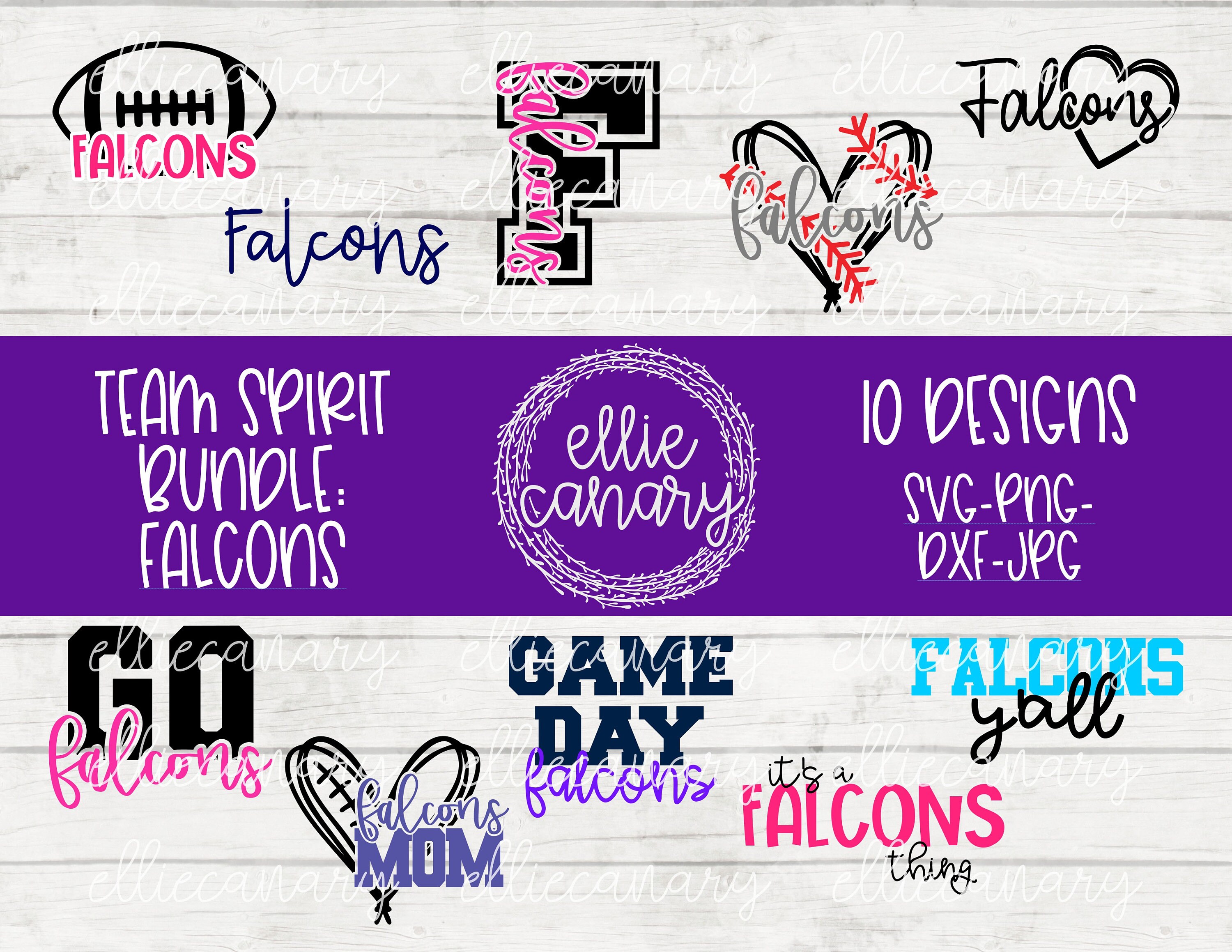 Calligraphy Football SVG Game Day Falcons Sport Team svg png jpeg dxf ...