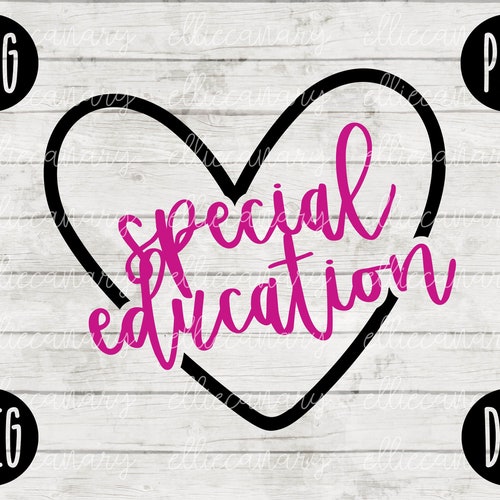 Special Education Team Svg Png Jpeg Dxf //cutting File // - Etsy