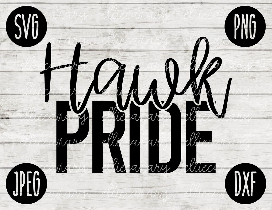 Team Spirit SVG Hawk Pride Game Sport Svg Png Jpeg Dxf / - Etsy