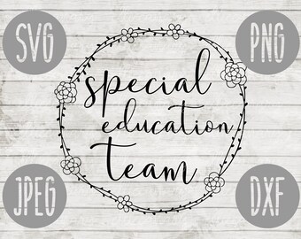SPED Team Svg Png Jpeg Dxf //cutting File // Commercial Use // | Etsy
