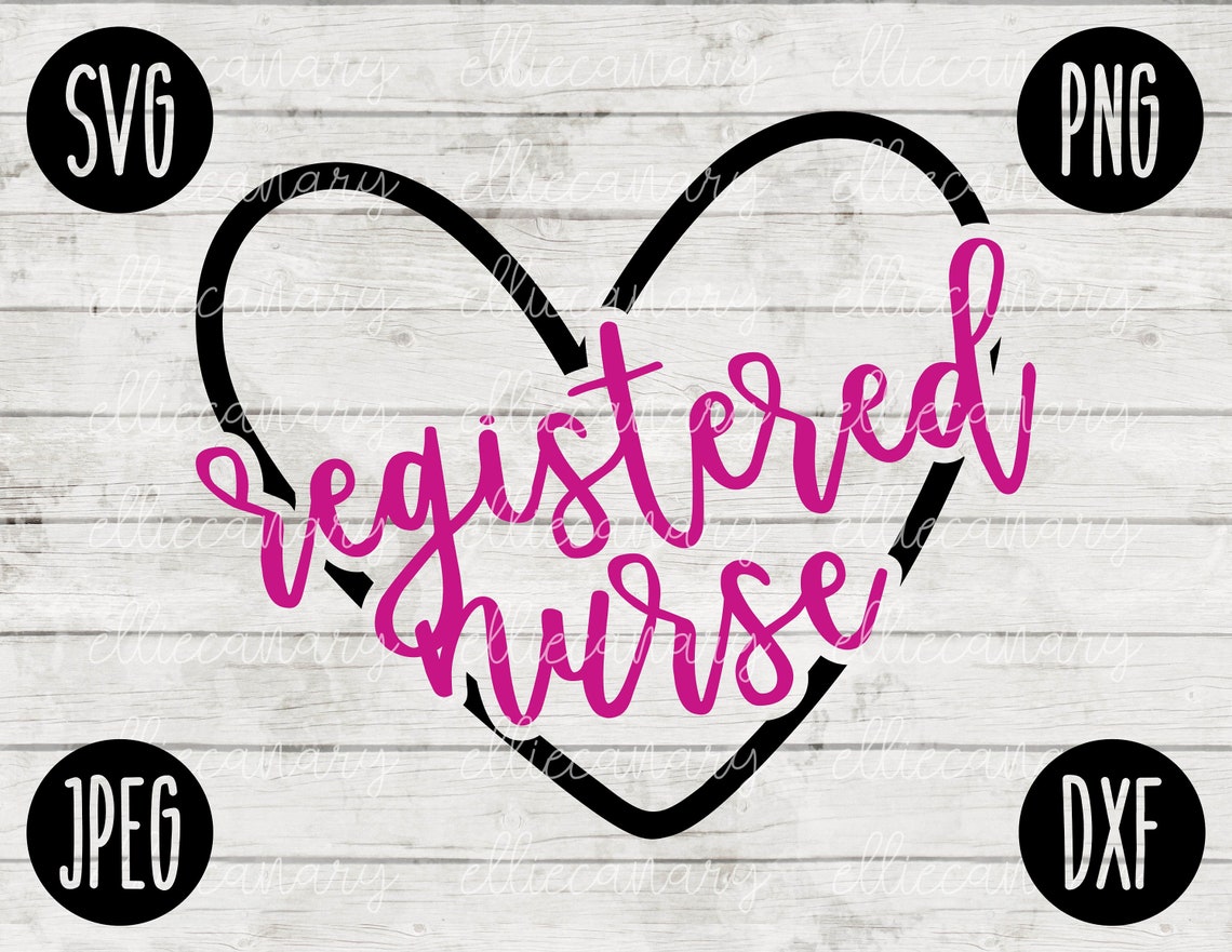 Medical Career SVG RN Registered Nurse svg png jpeg dxf //cut | Etsy