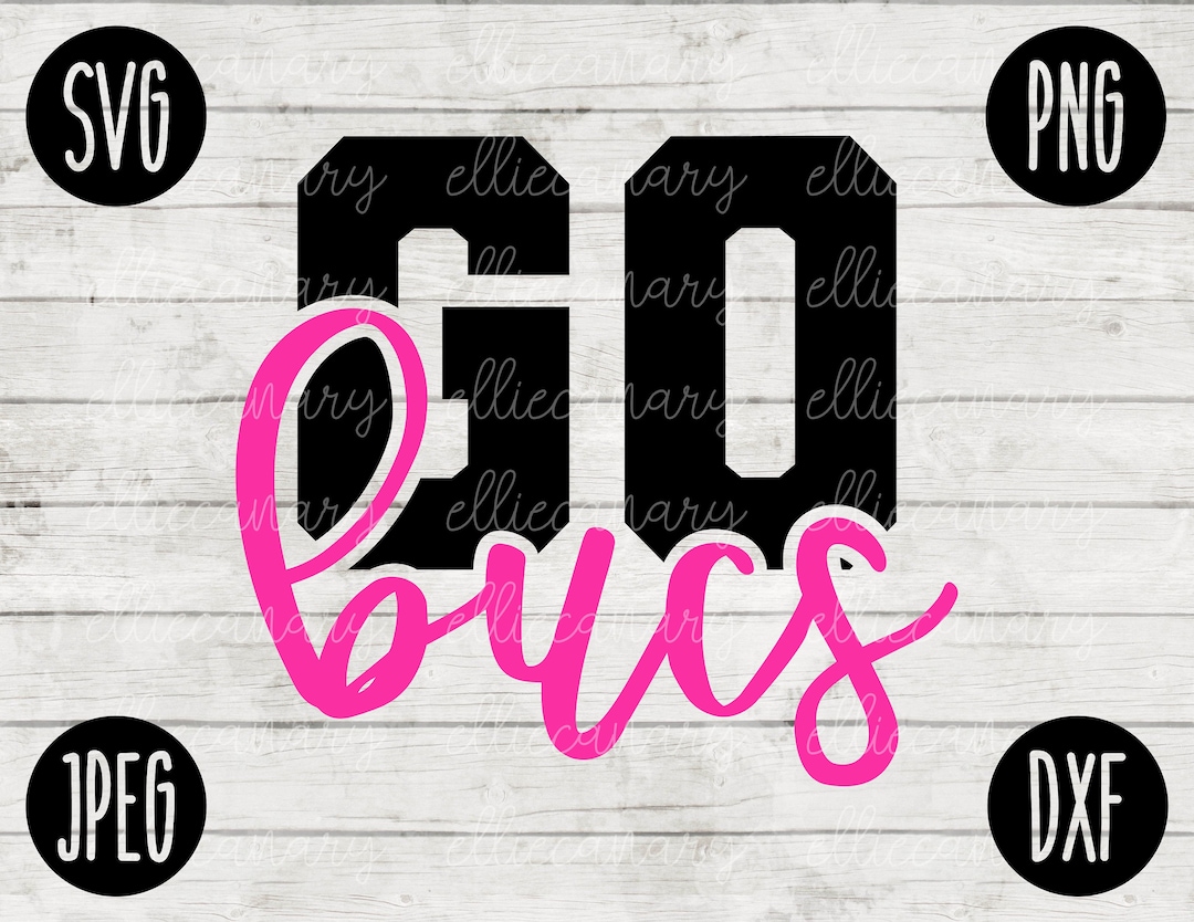 Go Bucs SVG: Team Spirit Cut File (png, Jpeg, Dxf) - Etsy