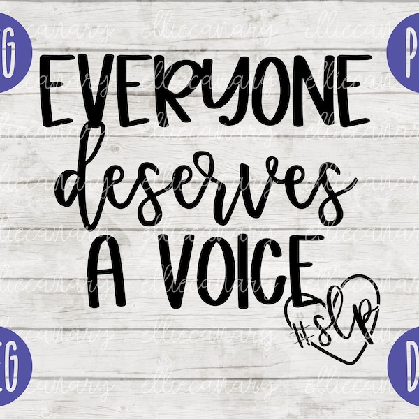 Everyone Deserves a Voice - Etsy