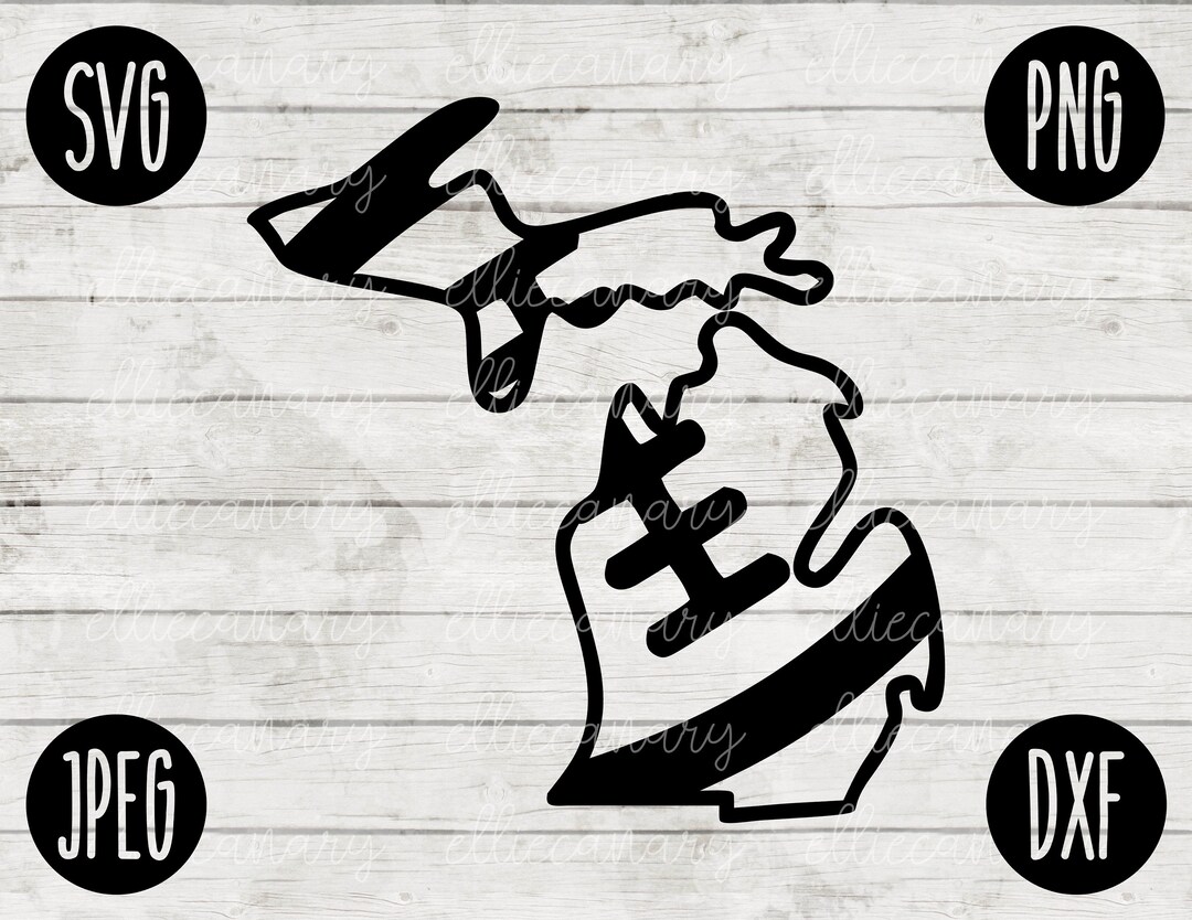 Football State SVG Michigan Outline Game Day Svg Png Jpeg Dxf ...