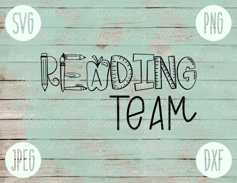 Reading Teacher svg png jpeg dxf //cut file // Commercial Use | Etsy