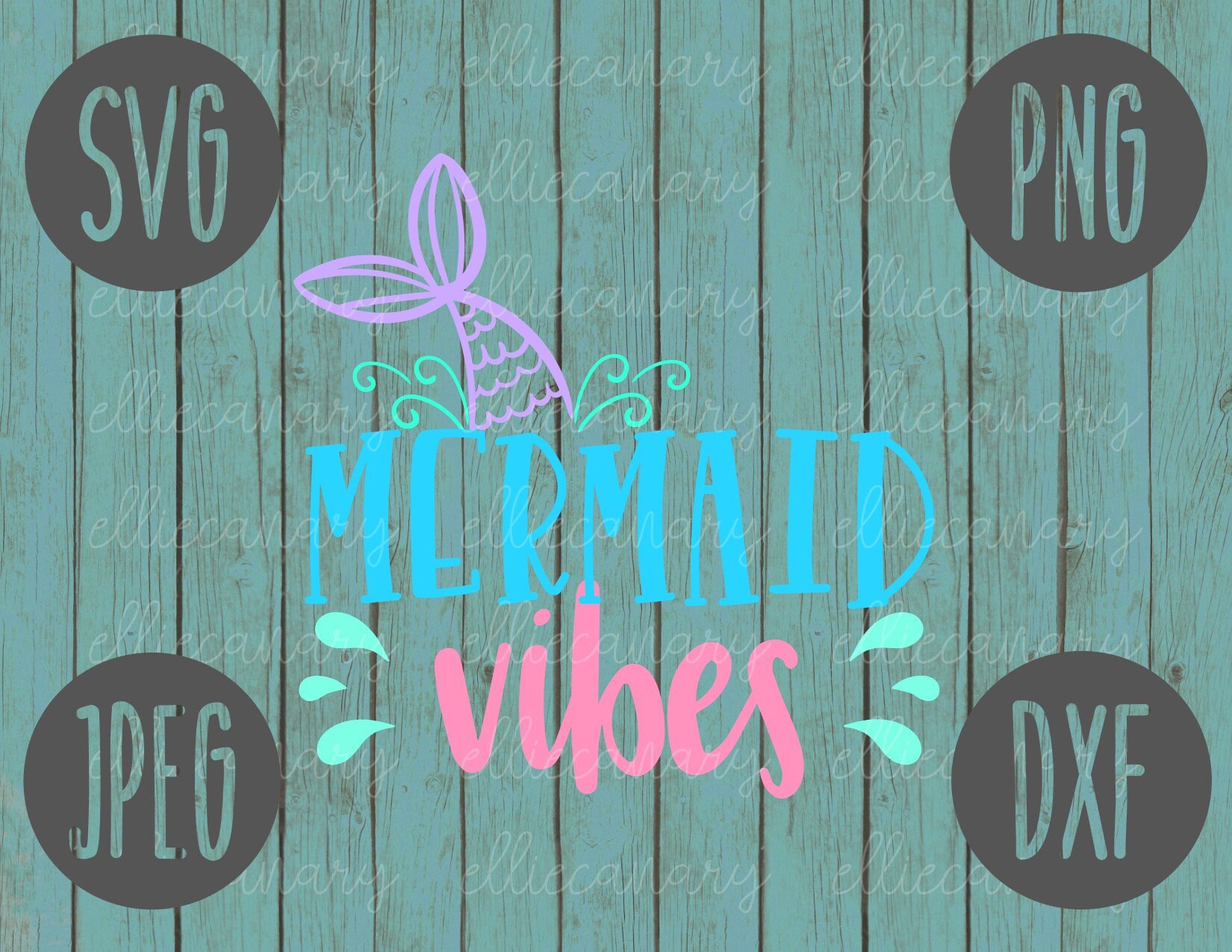 Mermaid Vibes SVG Summer Cruise Vacation Beach Ocean Png Jpeg Dxf ...
