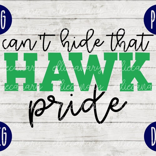 Team Spirit SVG Hawk Pride Game Sport Svg Png Jpeg Dxf / - Etsy