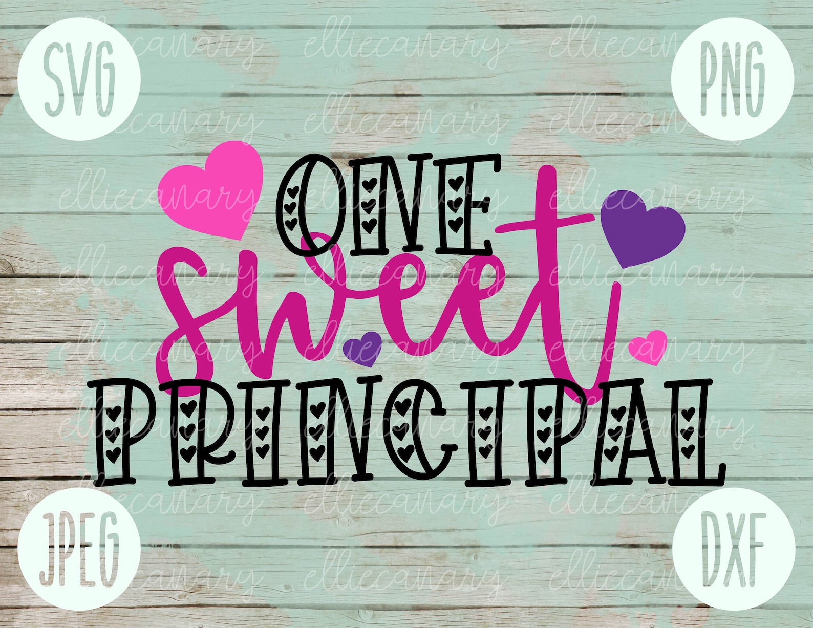 Valentine SVG One Sweet Principal Svg Png Jpeg Dxf / - Etsy
