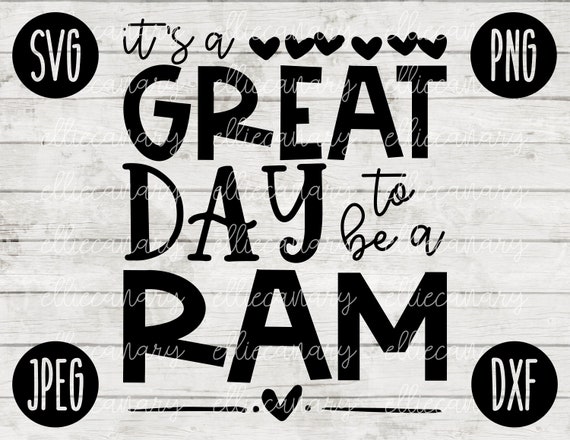 School Spirit SVG It's a Great Day to Be a Ram Teacher - Etsy