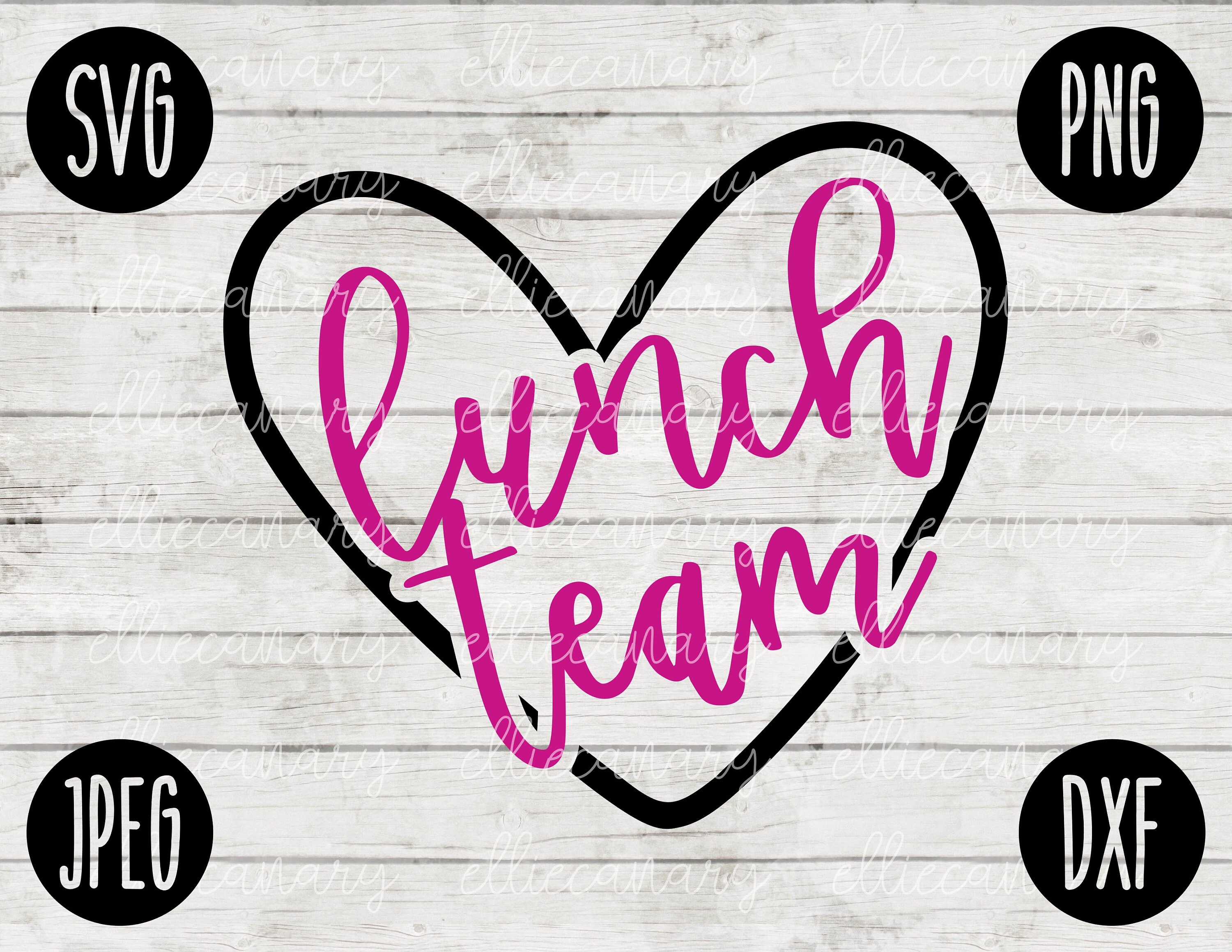 Lunch Team svg png jpeg dxf //cutting file // Commercial Use | Etsy